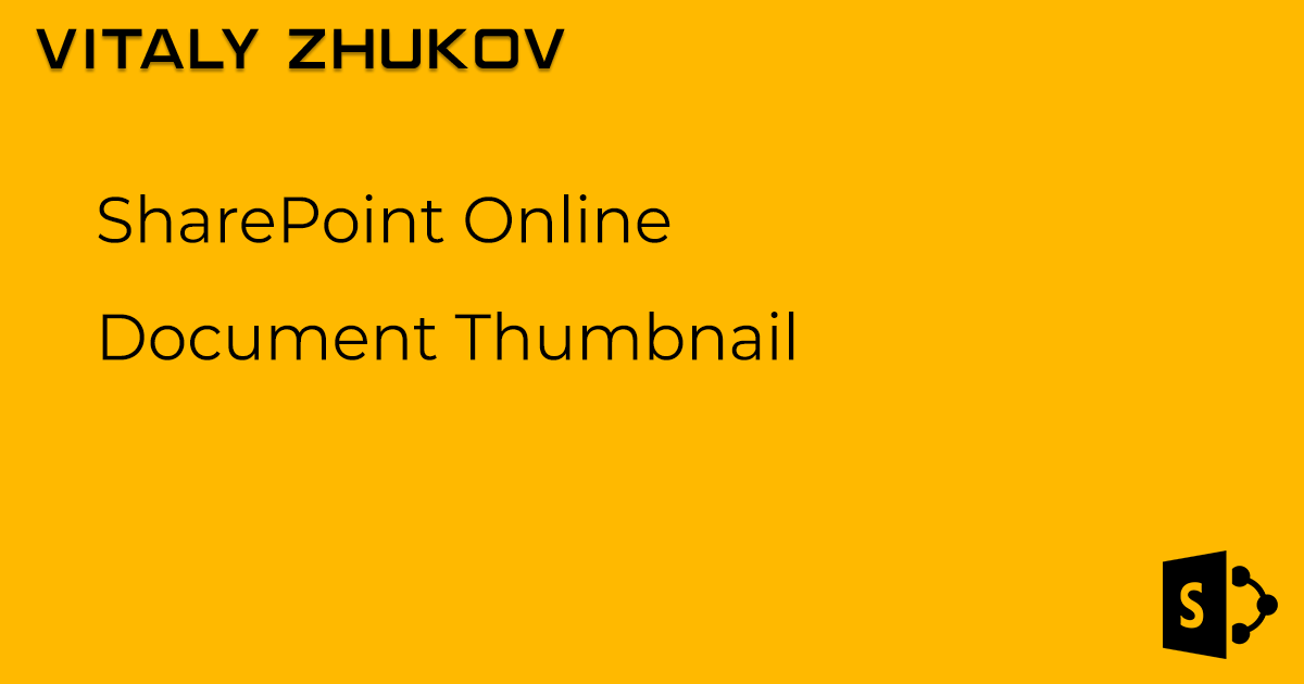 SharePoint Online. Document Thumbnail